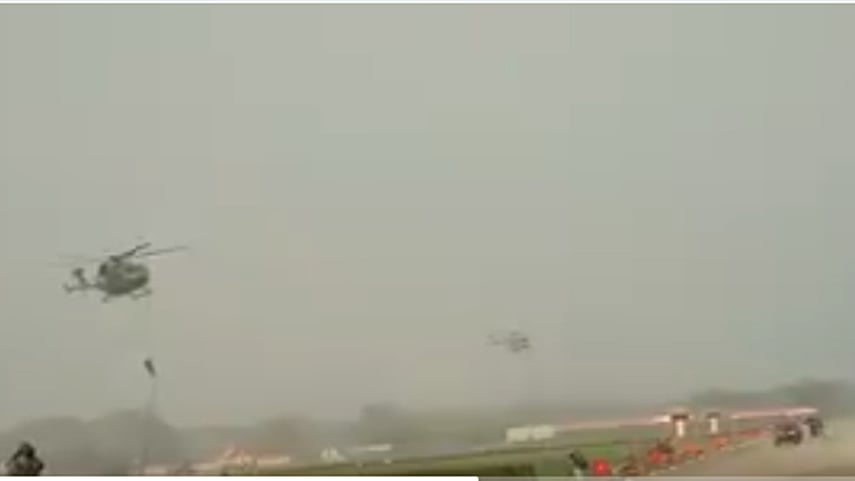 Watch: 3 Paratroopers fall from helicopter after rope snaps during Army ...