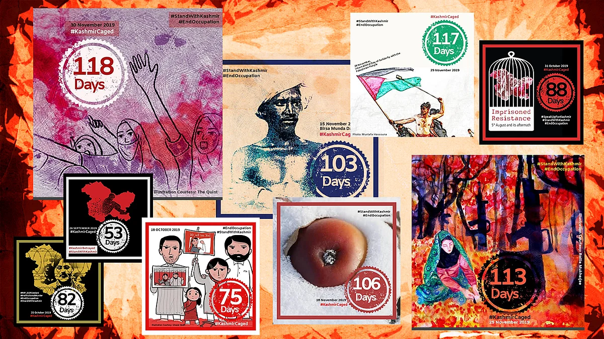 Meet the man behind evocative Kashmir posters chronicling protests ...