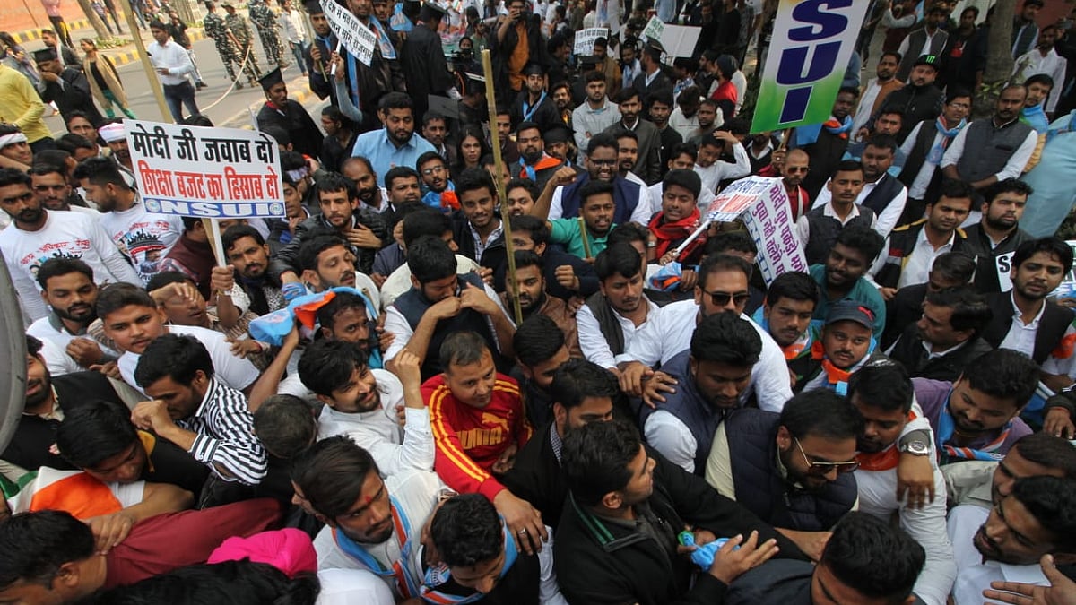 NSUI takes out rally against government’s anti-student steps