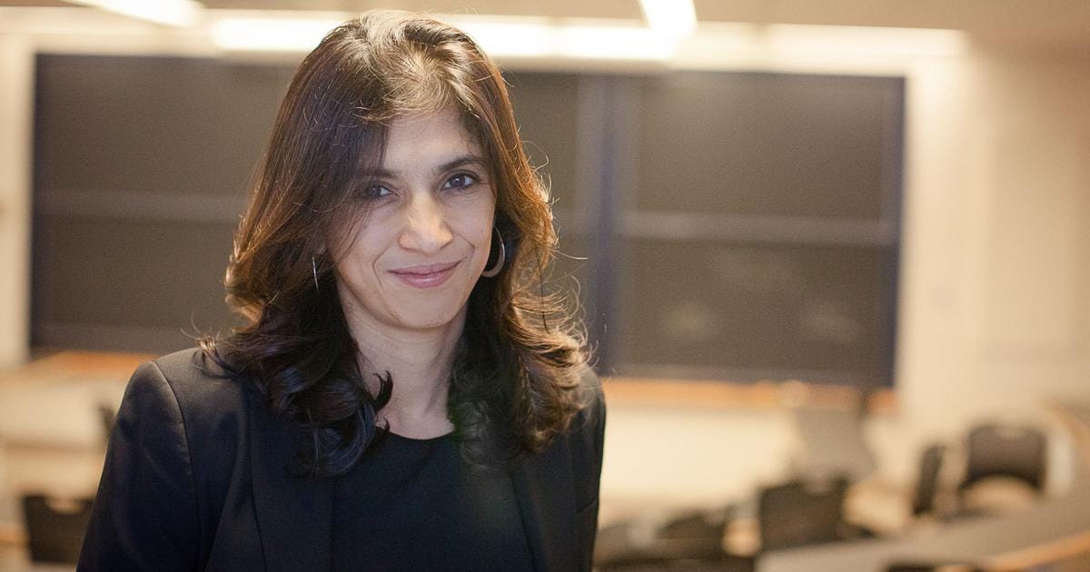 Harvard economist Rohini Pande wins 2018 Carolyn Shaw Bell Award
