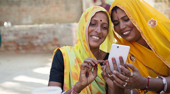 In India only 38% of women use mobile phones, while it is 71% for men ...