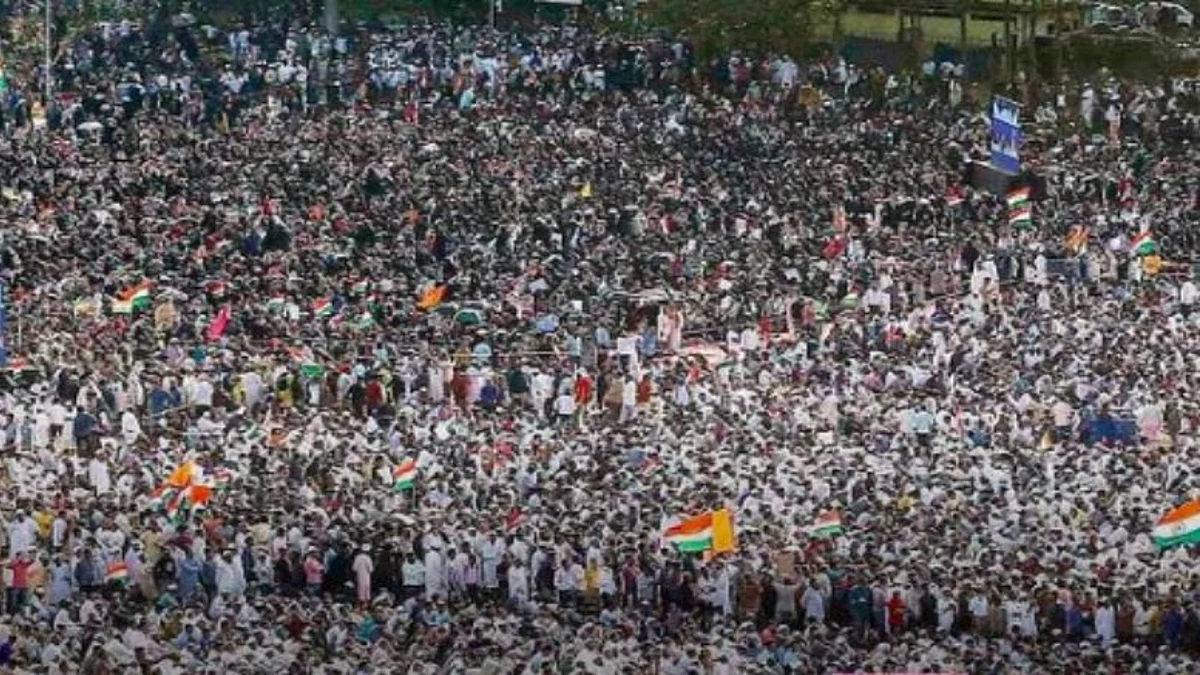 Maharashtra: Thousands protest against CAA-NRC-NPR at Mumbai’s Azad Maidan
