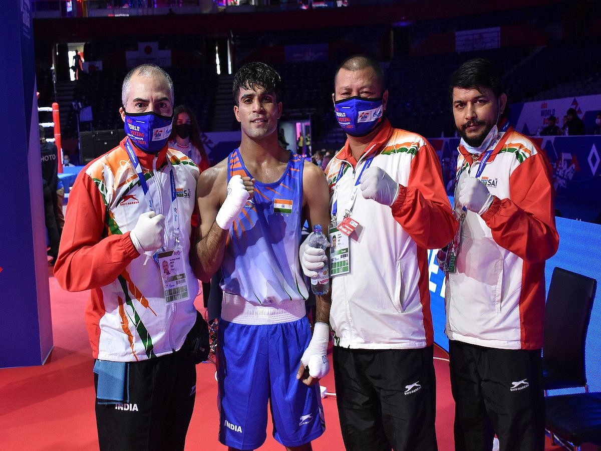 World Boxing: Akash takes on Kazakh boxer in semis, aims for spot in ...