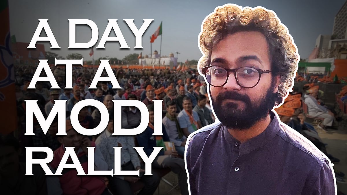 A day at Narendra Modi’s campaign rally in Delhi