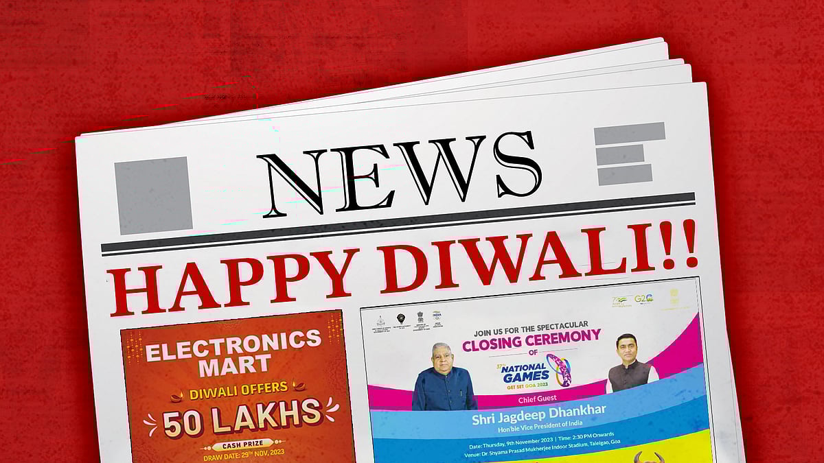 In Diwali week, ToI, HT Delhi printed over 150 pages of ads, The Hindu ...