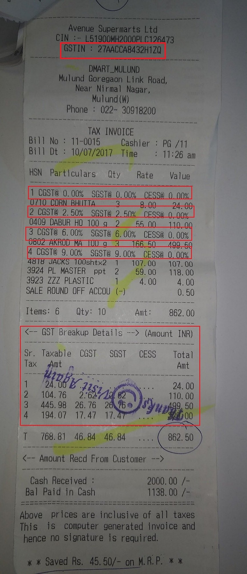 Hoax forwards ask you to split bill to attract lower GST while shopping