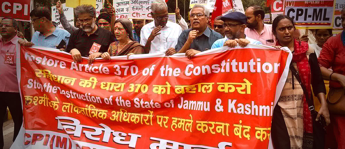 Protest against handling of #Article370: ‘Our parents are caged in ...