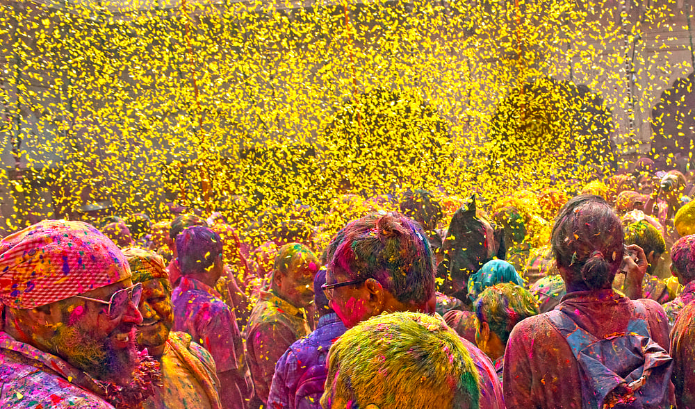 Floral Festivities The Phuloon Ki Holi In Vrindavan