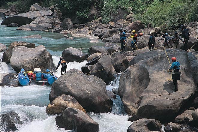 Whitewater rafting on the Tons River in Uttarakhand