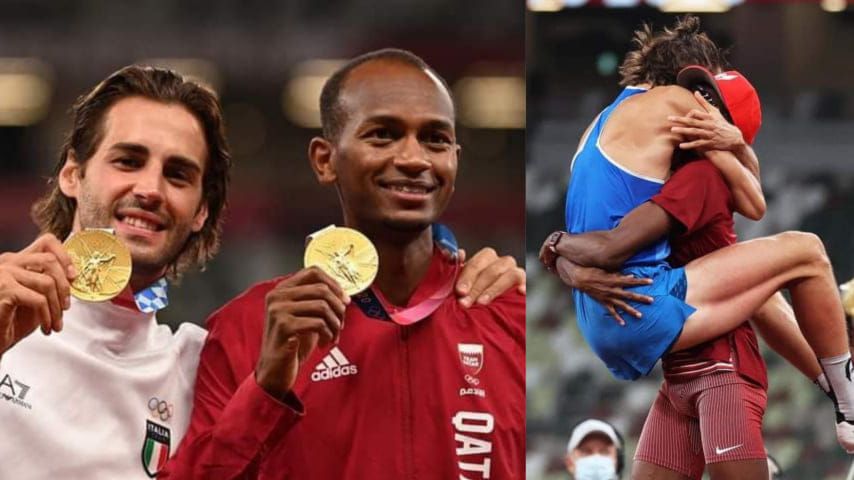 Tokyo Olympics Unique Symbol Of Friendship On Olympic Stage Both Won Gold