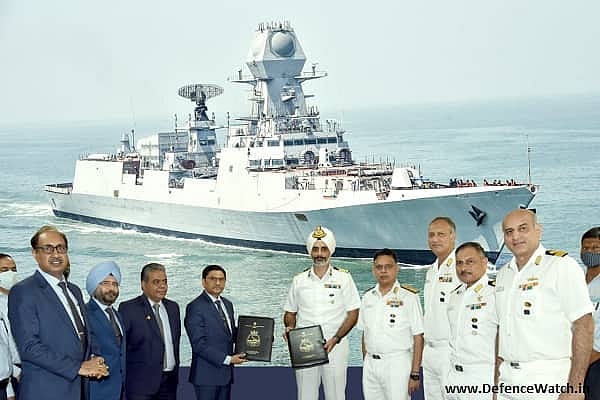 MDL delivers first ship of Project 15B Class Destroyer to Indian Navy