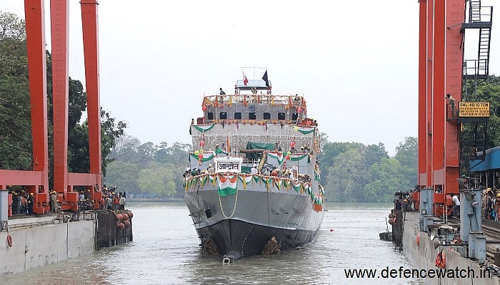 GRSE launches the 'Most Silent Ship': INS Androth, 2nd in a series of ...