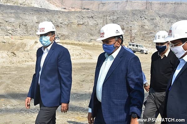 Coal India chairman inspects Jayant & Nigahi coal mines of NCL