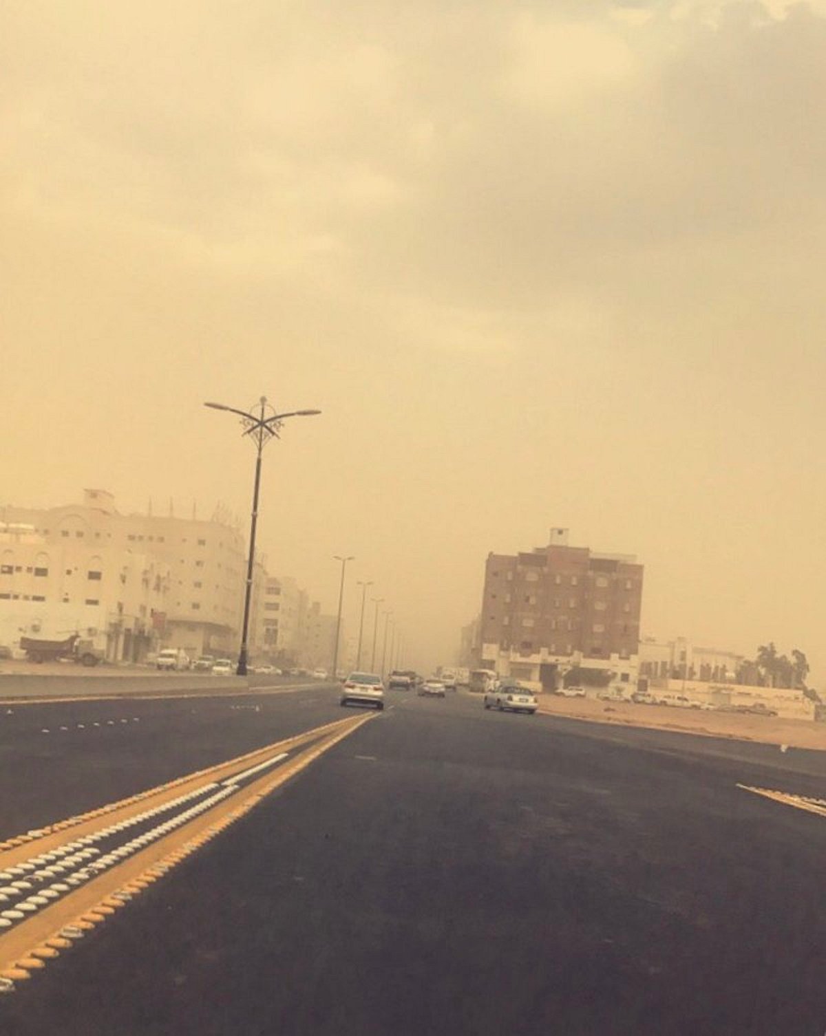 رياح نشطة وأتربة مثارة على تبوك حتى 8 مساءً