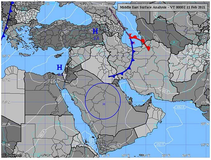 المسند لا يزال الاستقرار الجوي يسيطر على أجواء السعودية