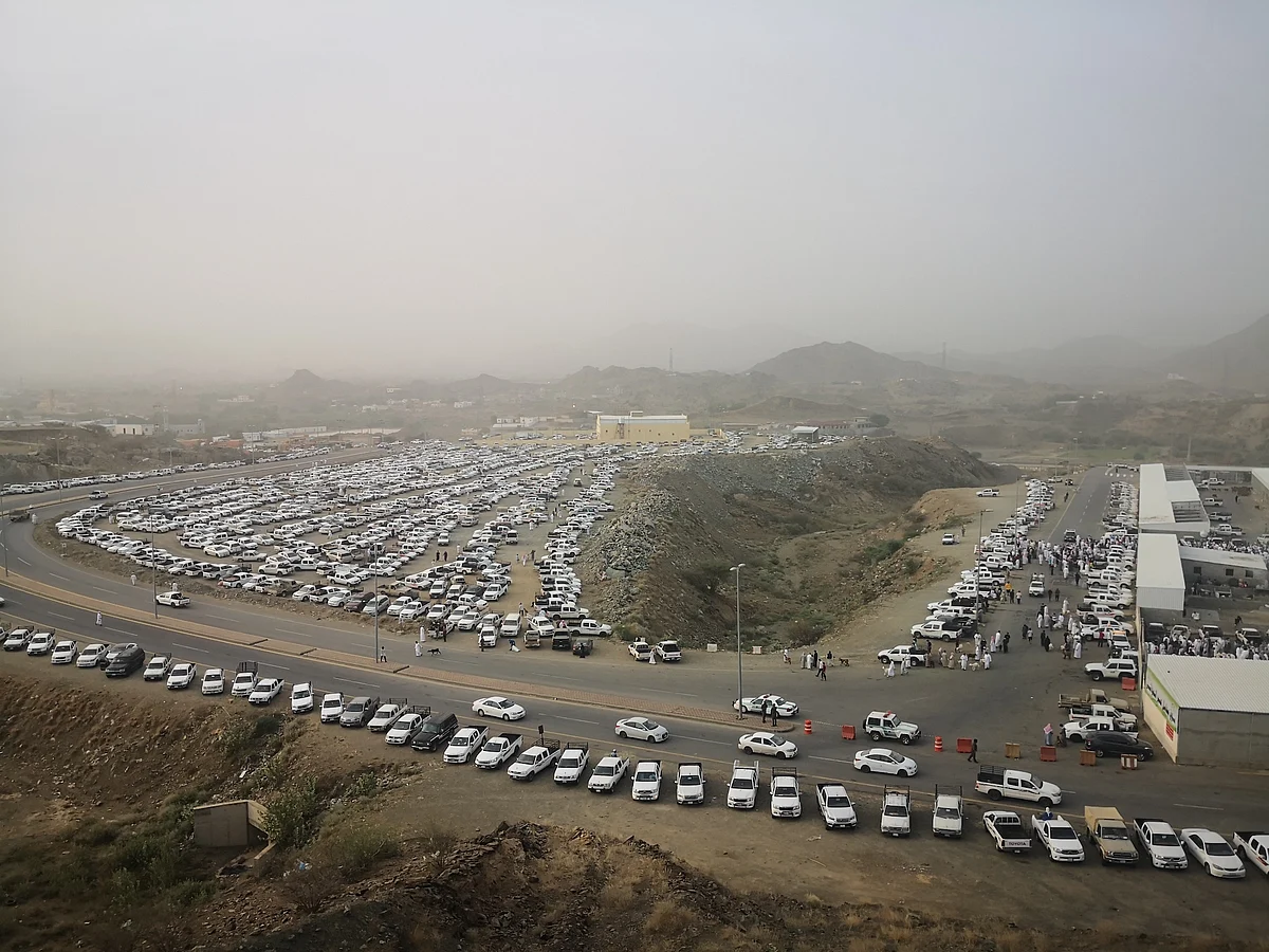 شاهد إقبال كبير على سوق محايل عسير للمواشي مئات المركبات وآلاف المتسوقين