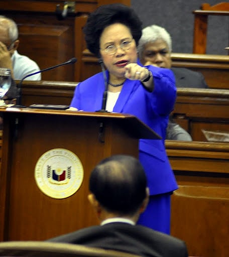 Full text of Senator Miriam Defensor-Santiago's speech