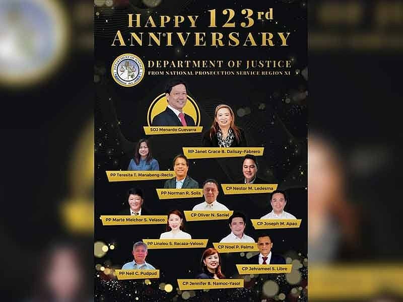 DOJ-NPS in Davao Region celebrates 123rd anniversary