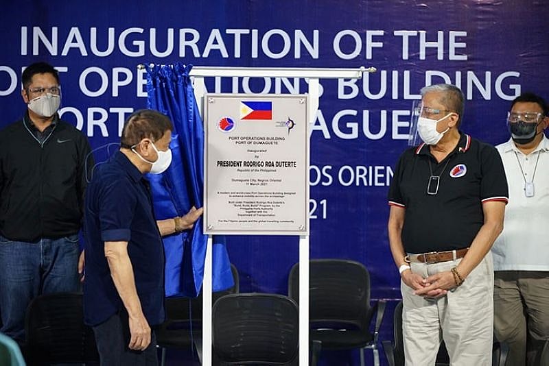 Rodrigo Duterte, Arthur Tugade inaugurate upgraded Dumaguete seaport ...