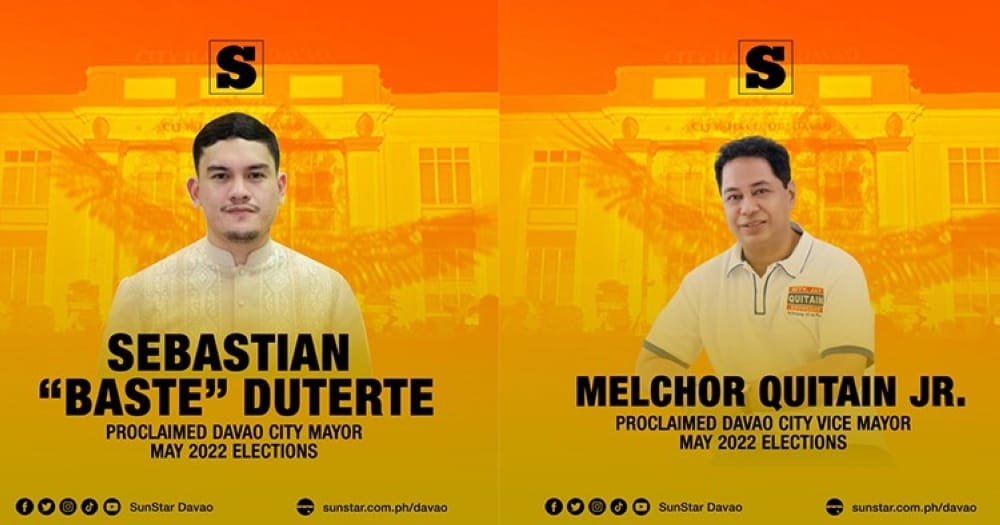 Sebastian Duterte Declared 19th Mayor of Davao City; Melchor Quitain Jr ...