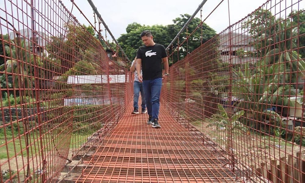 Footbridge sa Lagtang, Lawaan 3 naayo na