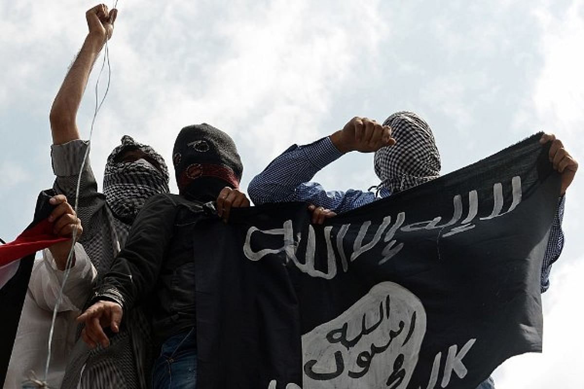 Radicals Waving ISIS Flags Protest Outside Indian Embassy In Indonesia ...