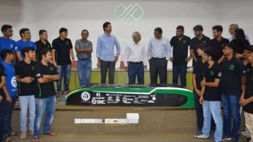 IIT Madras’ Avishkar Hyperloop Team Unveils Hyperloop Pod; Among 21 ...