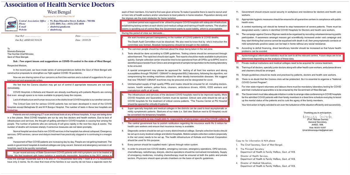 Letter By Bengal Doctors Exposes State’s Poor Pandemic Preparedness