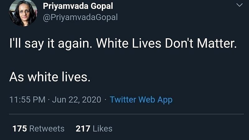 Cambridge Professor Priyamvada Gopal Tweets ‘White Lives Don’t Matter ...