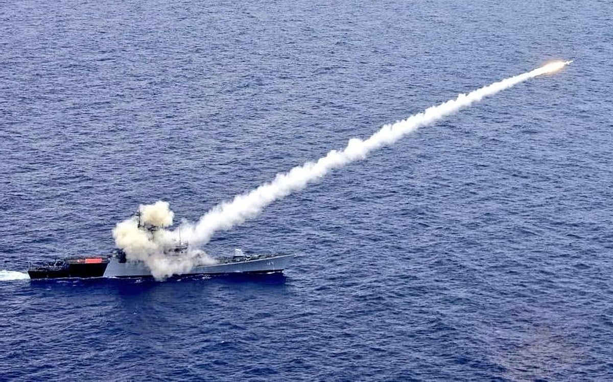 Watch: Indian Navy Warship Launches Ant-Ship Missile; Hits And Sinks ...