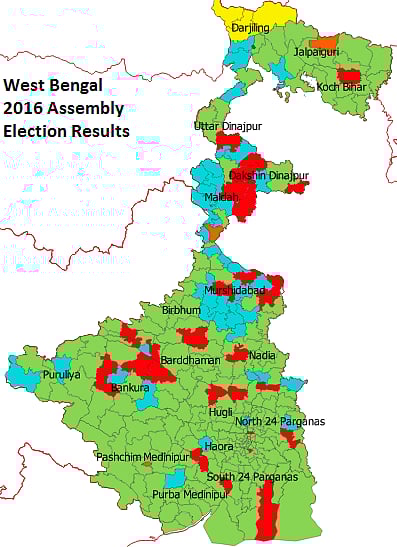 West Bengal Election In Twelve Maps: How The State's Politics Has ...