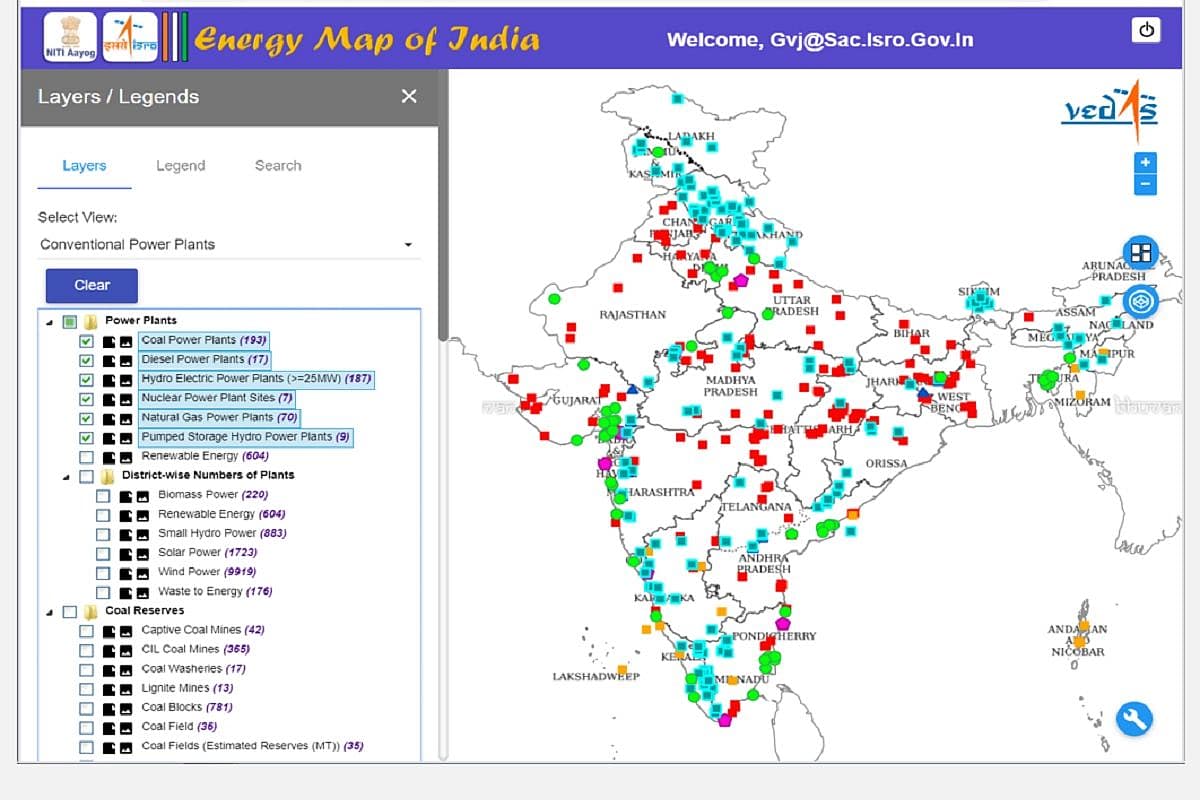 NITI Aayog Launches Geospatial Energy Map Of India, Provides Detailed ...