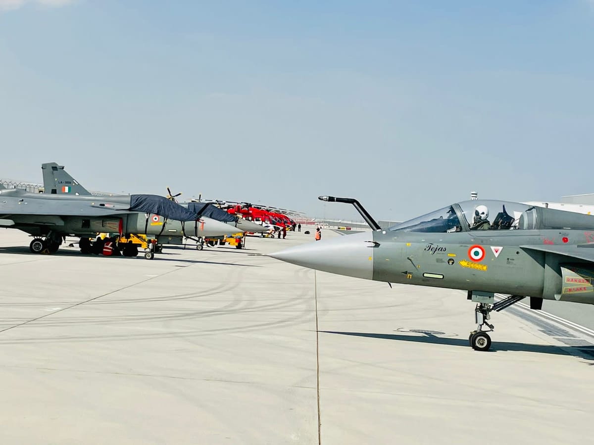 In Pictures: IAF's Tejas Fighters Land In UAE For Dubai Air Show
