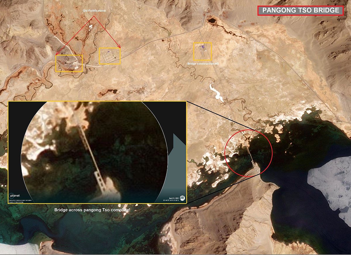 China's Bridge Over Pangong Lake Nearly Complete, Will Speed Up ...
