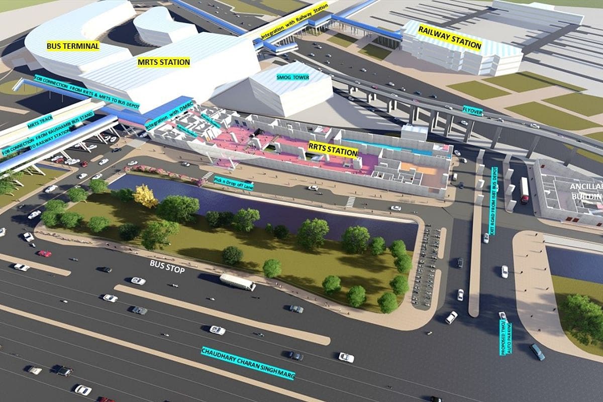 RRTS Corridor: Anand Vihar RRTS Station Will Be Only One Level Below ...