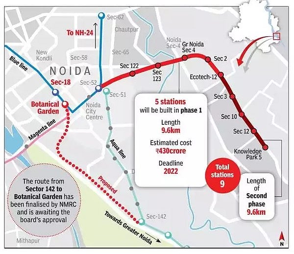 Ball Set Rolling For Noida Metro Extension, Centre Approves Rs 2,197 ...