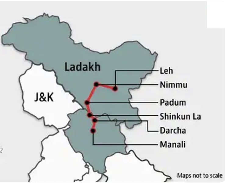 The New Road To Ladakh: 4 Km Tunnel To Be Built At Shinku La Pass For ...