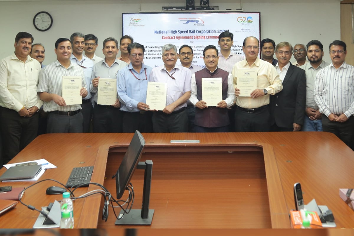NHSRCL Signs Contract For Construction Of 21 Km Tunnel Including India ...
