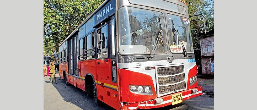 9 pc PMPML buses coloured cyan in two-and-a-half mths