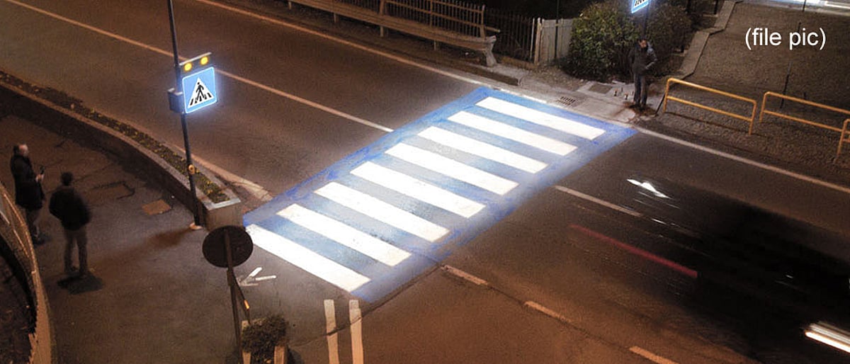 Traffic cops may install LED lights on zebra crossings