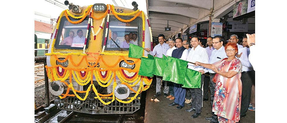New EMU rakes unveiled for Pune-Lonavla route