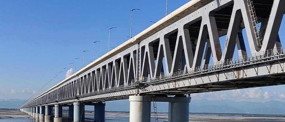 PM inaugurates India's longest rail-cum-road bridge in Assam