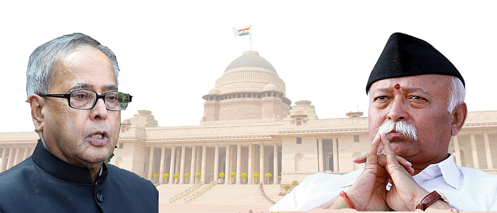 RSS chief meets President Pranab Mukherjee