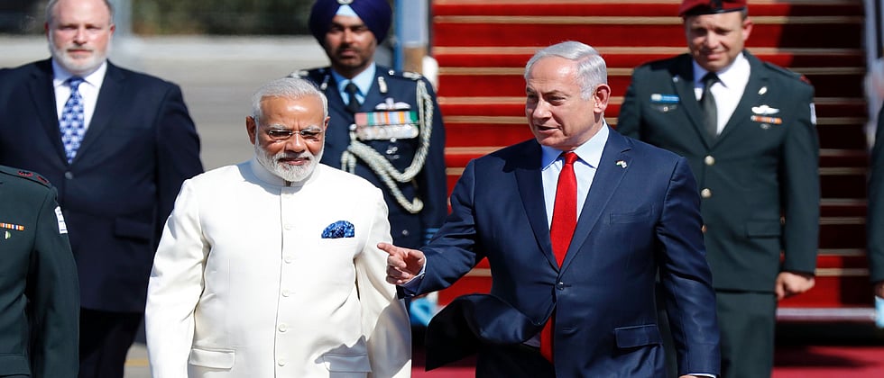 PM Narendra Modi arrives in Israel on historic visit