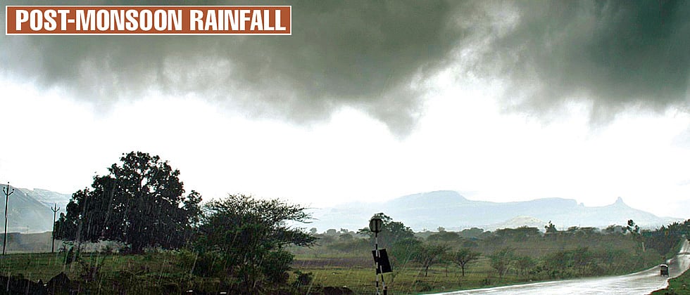 56% less rain in city in Oct