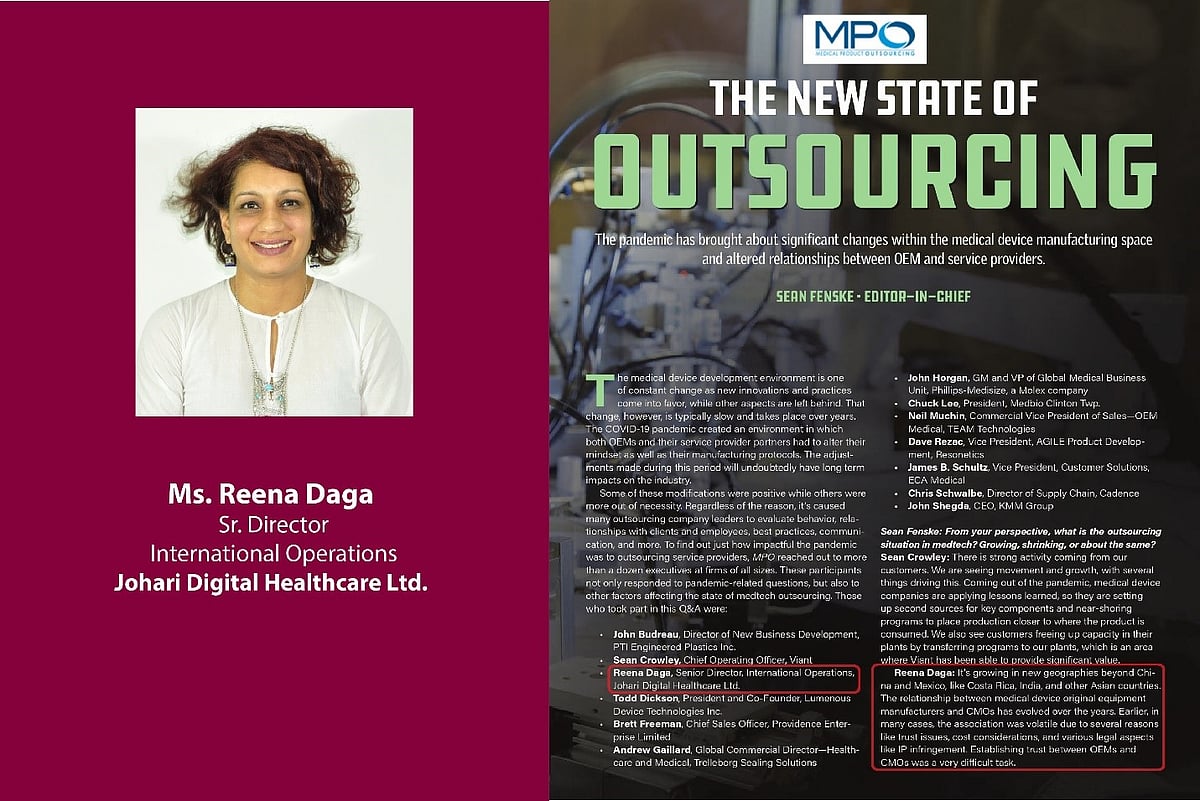 Ms. Reena Daga shares valuable Editorial Inputs in the MPO-MAG feature ...