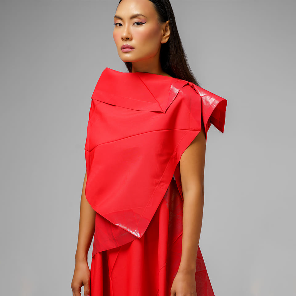 This exhibition in Mumbai showcases clothes designed by Issey Miyake ...