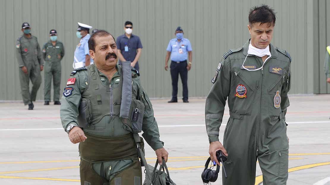 Indian Air Force Chief Visits Frontline Airbases In Eastern Air Command