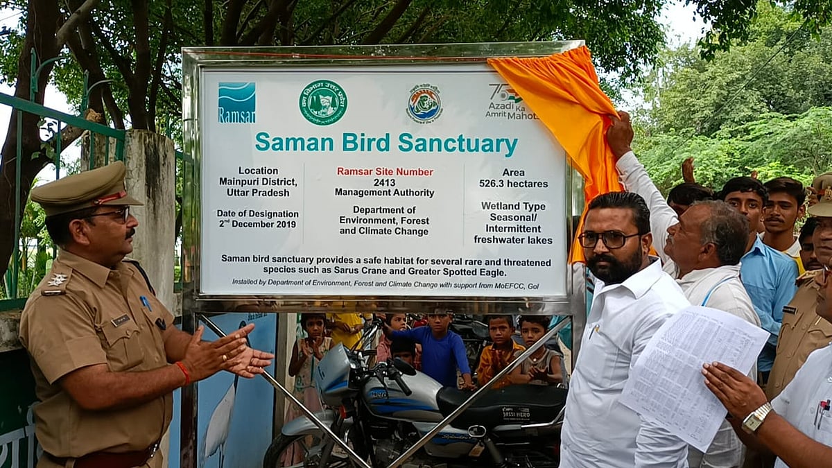 Amrit Mahotsava celebrated in Saman Bird Sanctuary in Mainpuri
