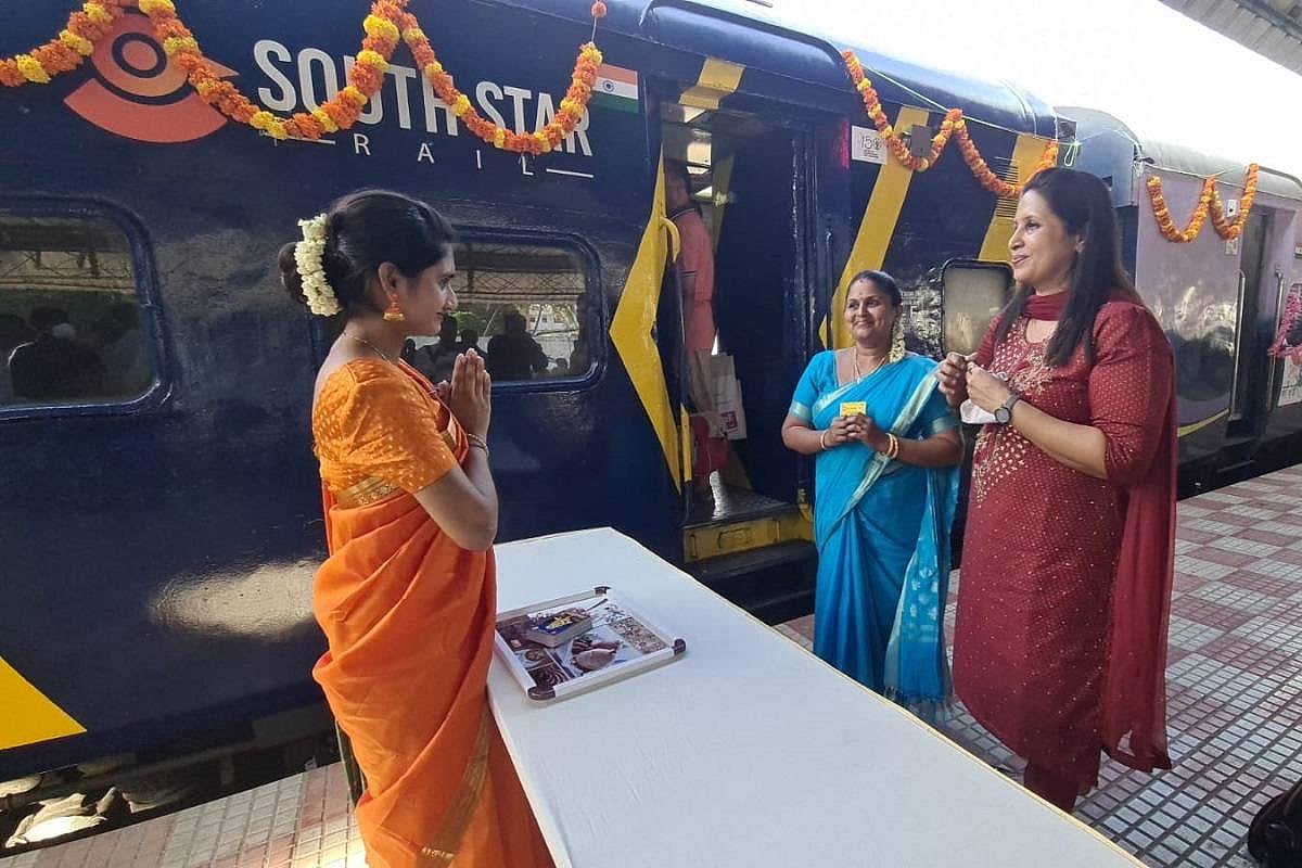 First Private Train In India Flagged Off From Coimbatore Details first-private-train-in-india-flagged-off-from-coimbatore-details